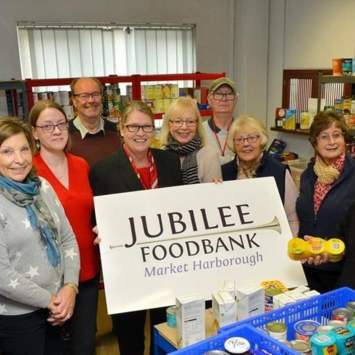 Foxton Primary School - Harvest Donations: Jubilee Food Bank